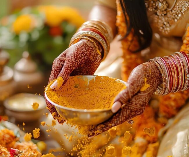 Haldi Ceremony: आखिर क्यों शादी से पहले दूल्हा-दुल्हन को लगाई जाती है हल्दी? बेहद दिलचस्प है इस ...